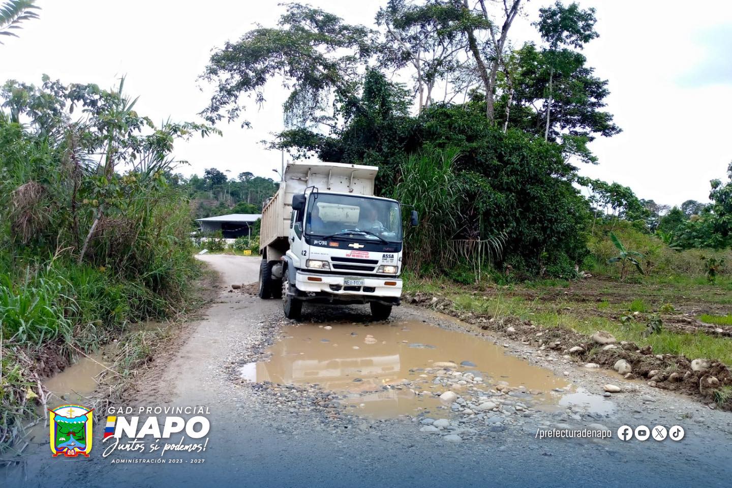 Reconformación vial en Morete Cocha – Misi Urko - GAD Provincial de Napo